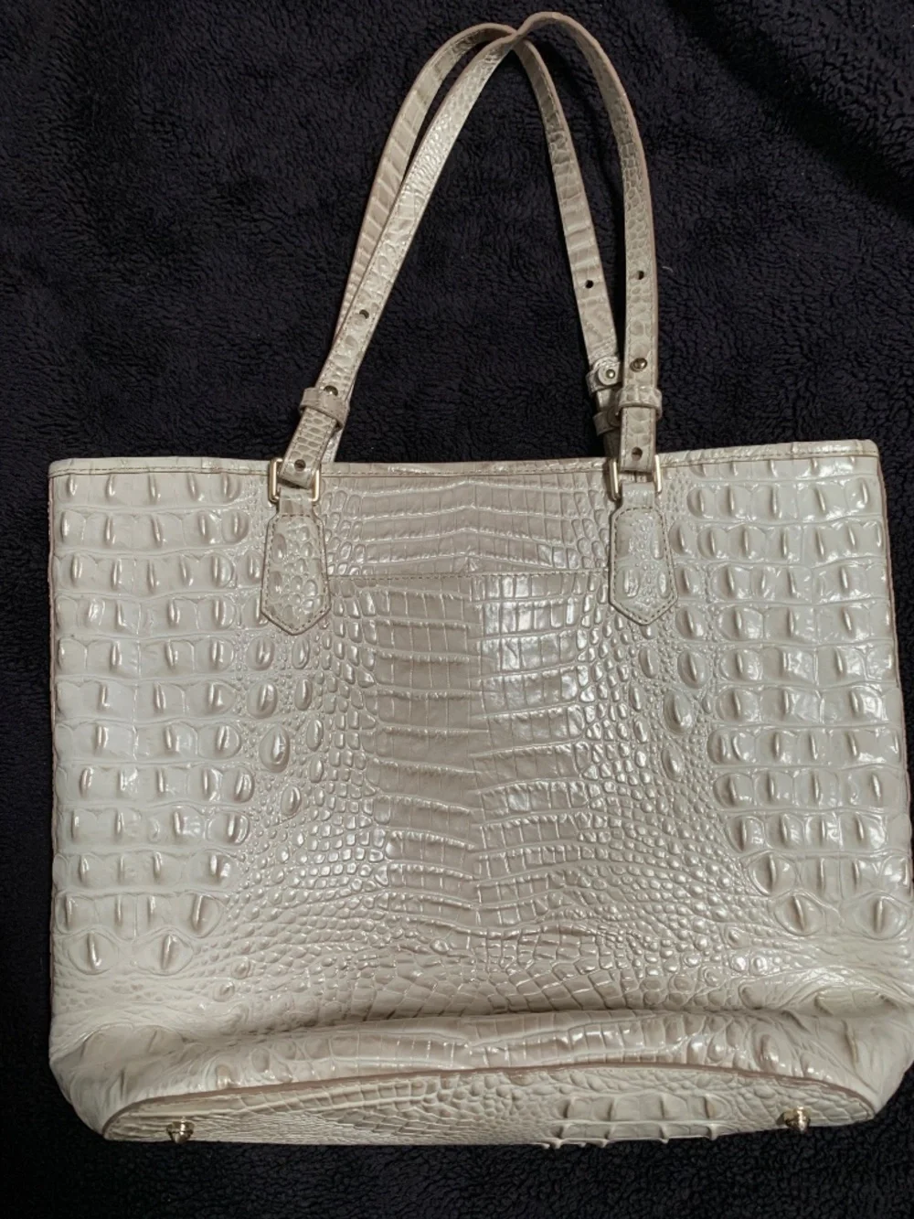Brahmin | Bags | Brahmin Asher Melbourne Croc Embossed Leather Tote ...